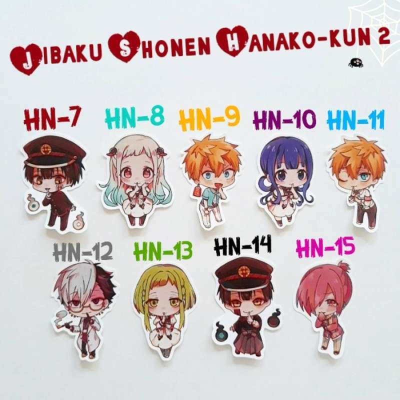 Promo Sticker Anime Jibaku Shounen Hanako-kun 2 Merchandise Diskon 23% ...