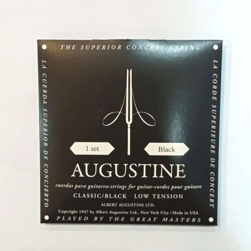 Promo Senar Gitar Classic Augustine Black Low Tension Diskon 23% Di Seller Melodiya Store ...