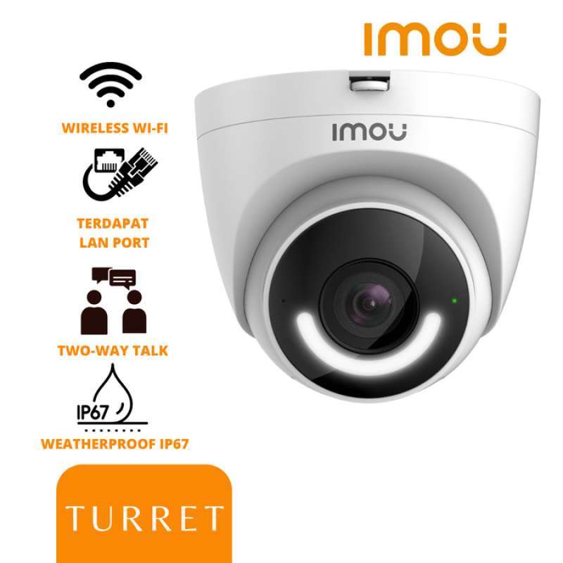 Jual Imou Turret Indoor/outdoor Wireless Ip Camera Ip67 Weatherproof ...