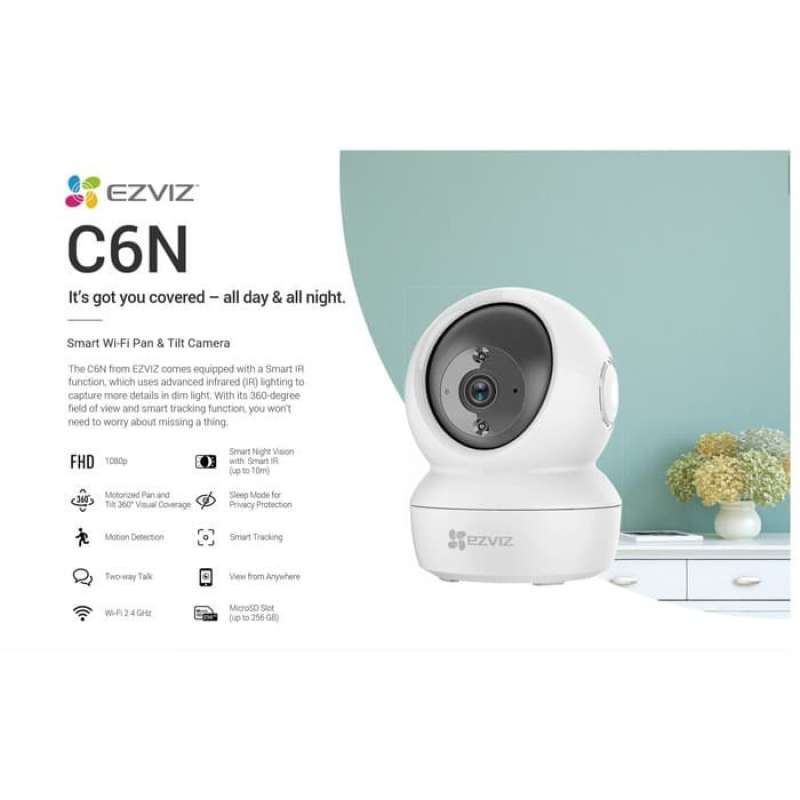 Jual Ezviz C6n 2mp Smart Wi-fi Ptz Camera Cctv Ip Cam Kamera By ...