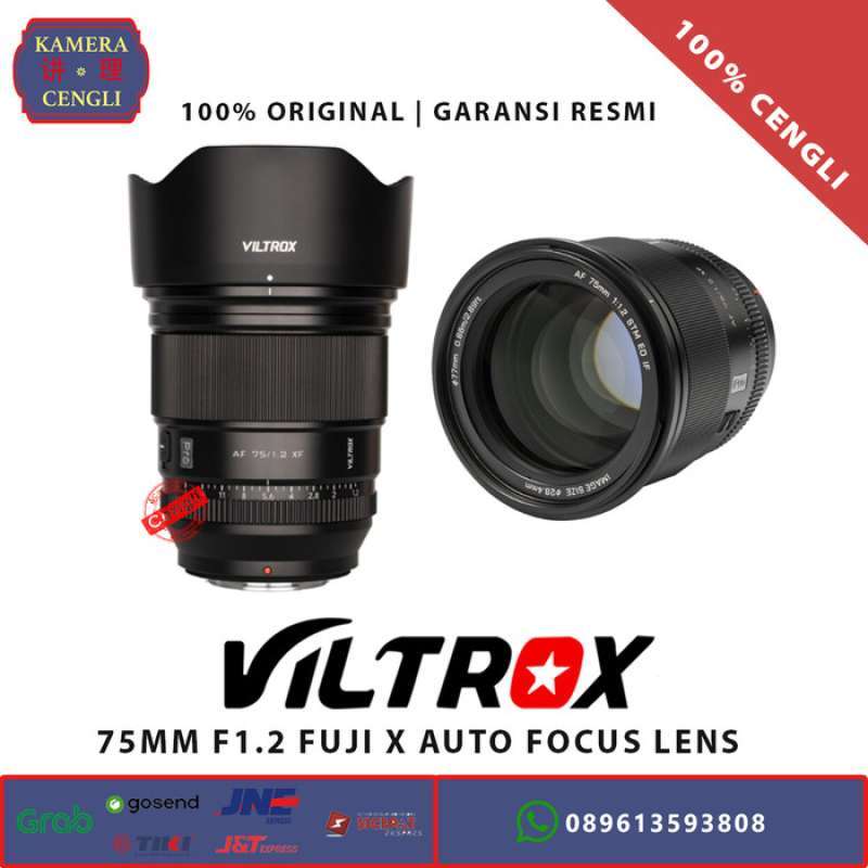 Jual Viltrox 75mm F1.2 Fuji X Auto Focus Lens Af 75mm F1.2 Original Resmi Di Seller Noelle ...