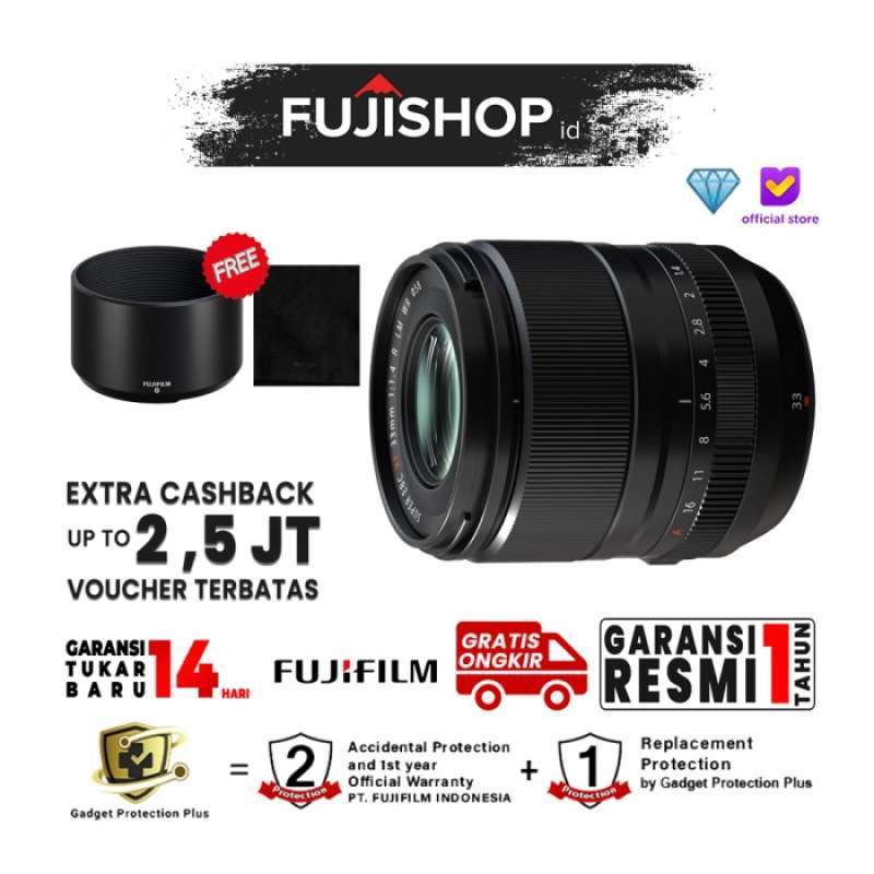 Jual Fujifilm Xf 33mm F1.4 R Lm Wr / Fujinon Xf 33mm F1.4 R Lm Wr Apsc ...