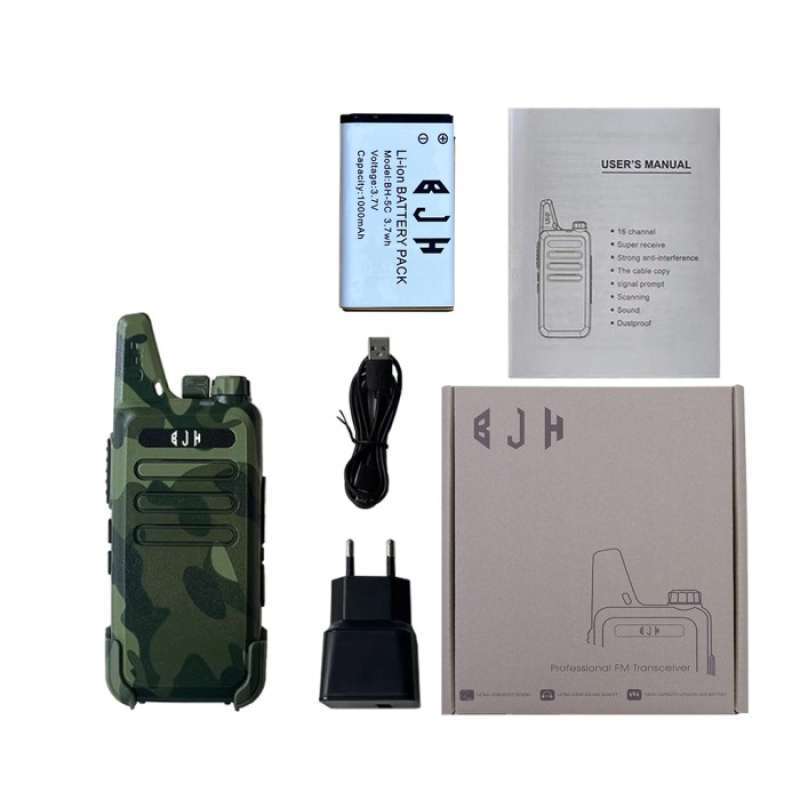 Jual Ht Bjh Walkie Talkie 6warna Uhf Handy Talky Two Way Radio 1 Unit ...