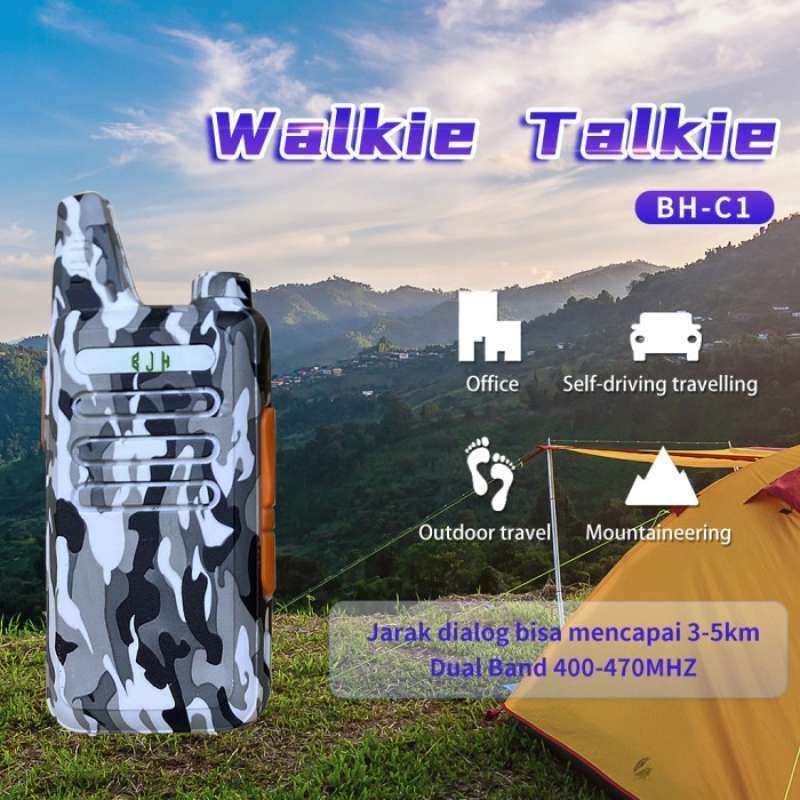 Jual Ht Bjh Walkie Talkie 6warna Uhf Handy Talky Two Way Radio 1 Unit - Ocean Di Seller Owl ...