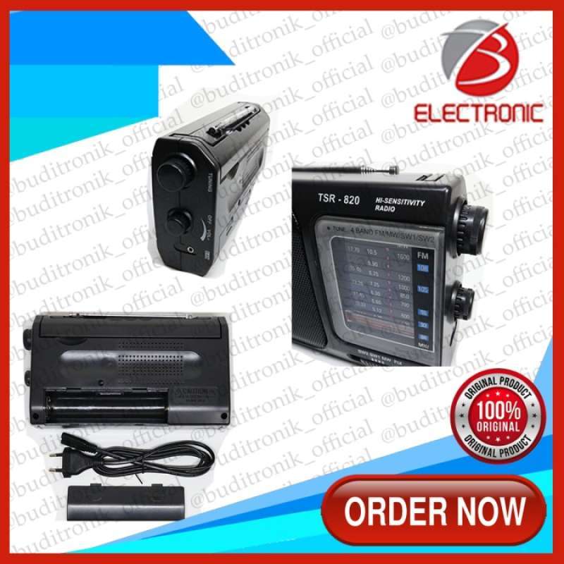 Jual Radio Tens 4 Band Ac/dc Tsr-820 - Hitam Original Di Seller Noelle ...