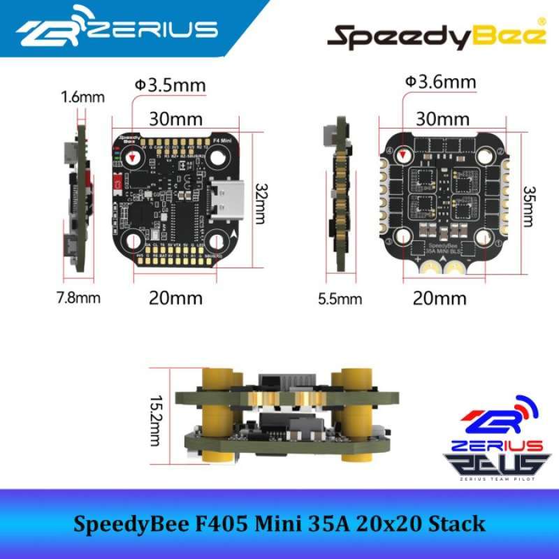 Jual Speedybee F405 Mini 35a Bls Esc 20x20 Stack With Bluetooth Di ...