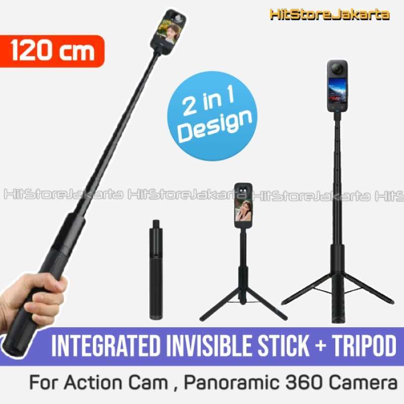 Jual Integrated Invisible Selfie Stick Monopod Action Cam Tripod Tongsis Di Seller Owl Store ...