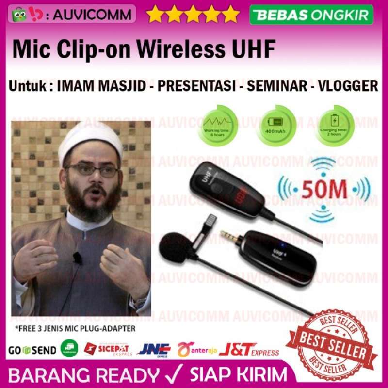 Promo Mic Clip-on Wireless Uhf Mic Jepit Lapel - Mick Wl-u12gs Diskon ...