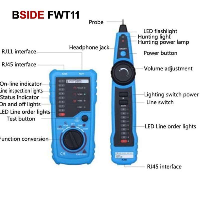 Promo T Kabel Jaringan Alat Test Tracker Rj45 Rj11 Telepon Bside Fwt11 ...