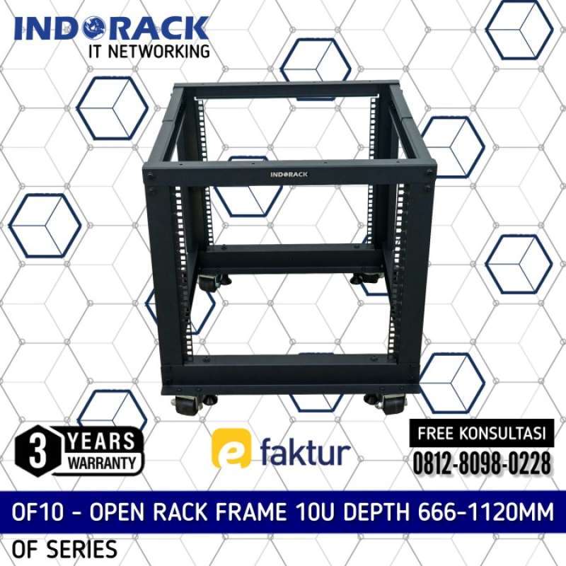 Promo Of10 Open Frame Rack 10u Depth 666-1120mm Indorack Rak Audio / Server Diskon 23% Di Seller ...