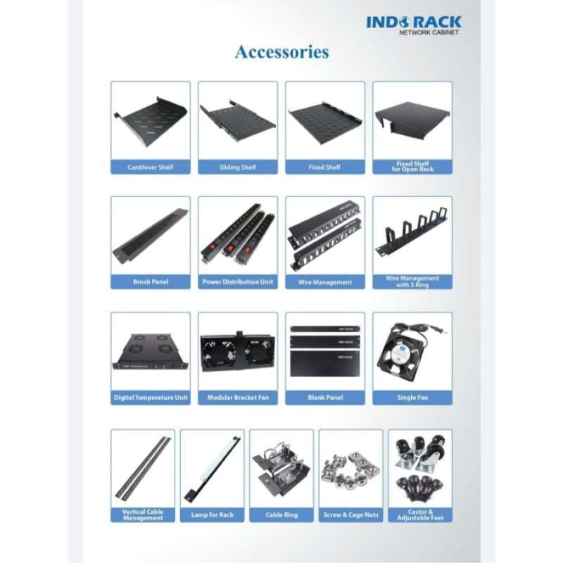 Promo Indorack Pdu 12 Socket Power Distribution Unit Indo C13 C14