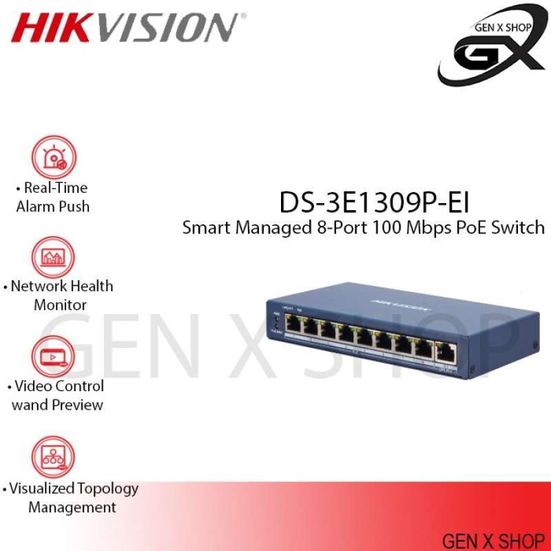Promo Poe Switch 8 Port + 1 Uplink Hikvision Ds-3e1309p-ei Diskon 23% ...