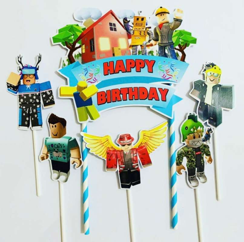Promo Roblox Sayap Topper Cake Birthday / Hiasan Kue Ulang Tahun Diskon ...