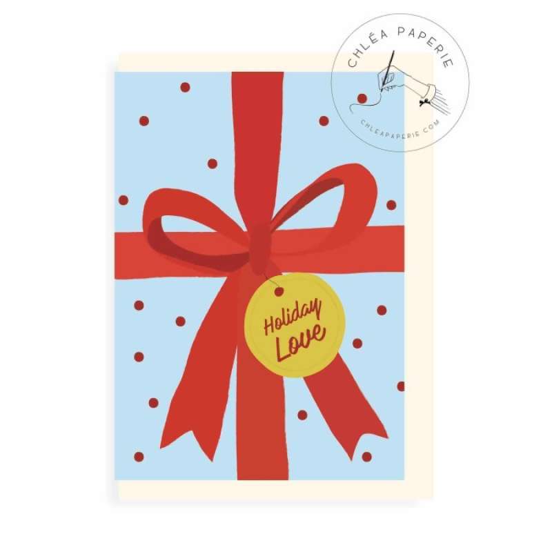 Promo Greeting Card / Holiday / Holiday Red Bow / Kartu Ucapan Diskon 23% Di Seller Walima Store ...