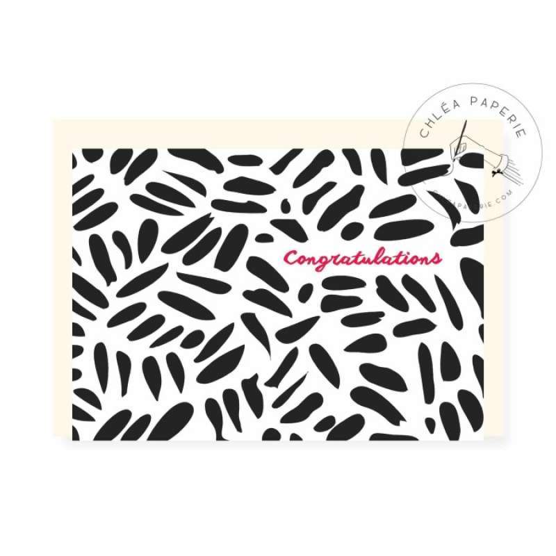 Promo Greeting Card / Congratulations / Pebbles Black / Kartu Ucapan Selamat Diskon 23% Di ...