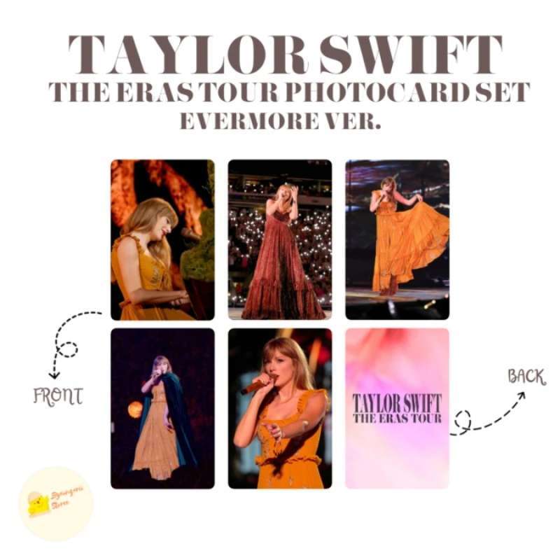 Jual The Eras Tour Taylor Swift Photocard Set - Fearless Versio Di ...