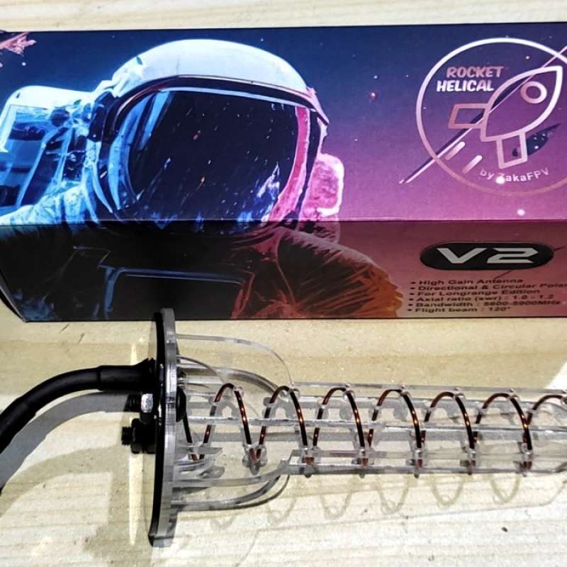 Jual Antenna Fpv Rocket Helical V2 Lhcp 7t By Zakafpv - Jarum Di Seller ...