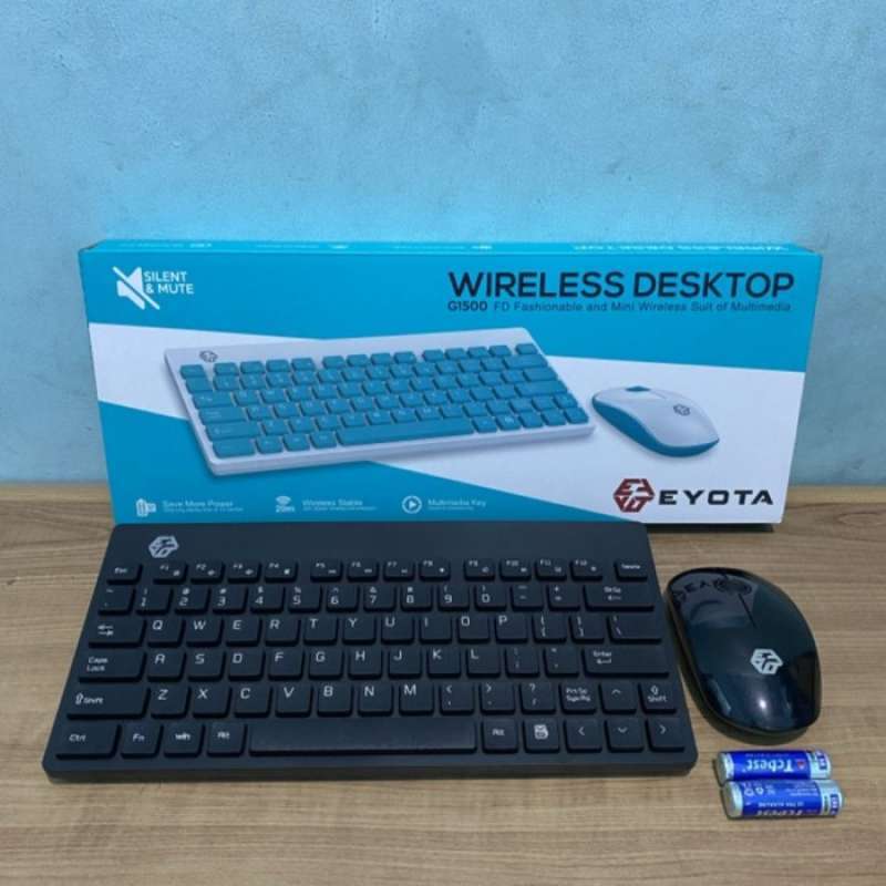 Promo 100% Produk Ori Wireless Keyboard Mini Dan Mouse Combo Eyota ...