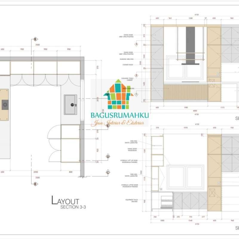 Jual Interior Drawing Furniture| Gambar Kerja 2d, Ukuran Details, Spek ...