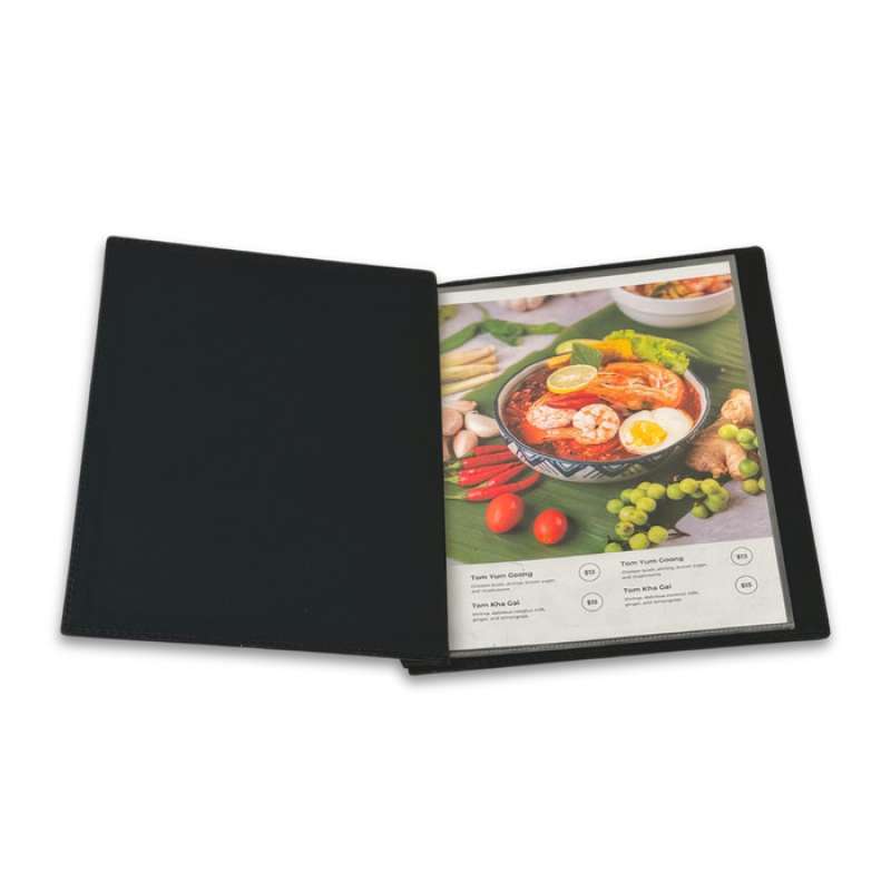 Jual Lona Buku Menu Kulit 2 Model Jepit Baut Size A4 - Cafe Restoran ...