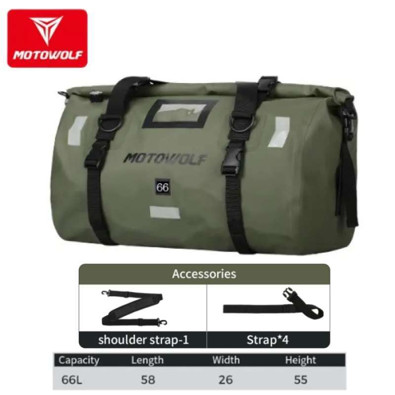 Promo Tas Motor Motowolf Tas Touring Motor Tas Gym Travel Bag Waterproof - 40l Yellow Terbaik ...
