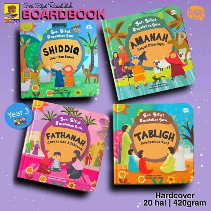 Promo Boardbook Seri Sifat Rasulullah Amanah / Fathanah / Shidiq ...