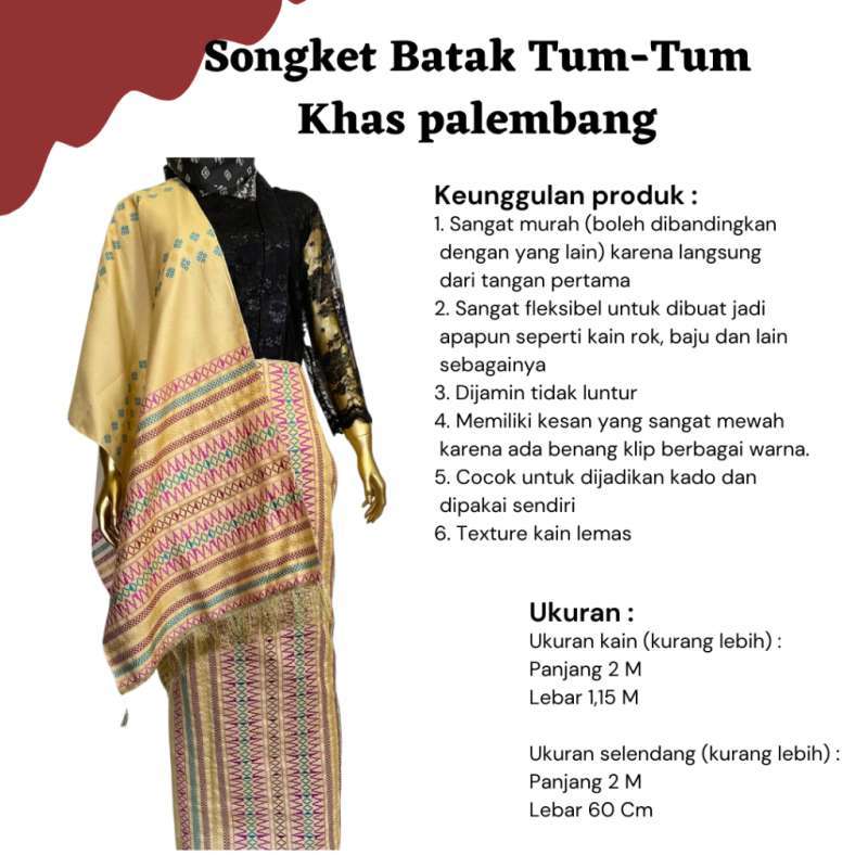 Jual Songket Batak Model Terbaru & Kekinian - Harga Diskon Agustus 2024 ...