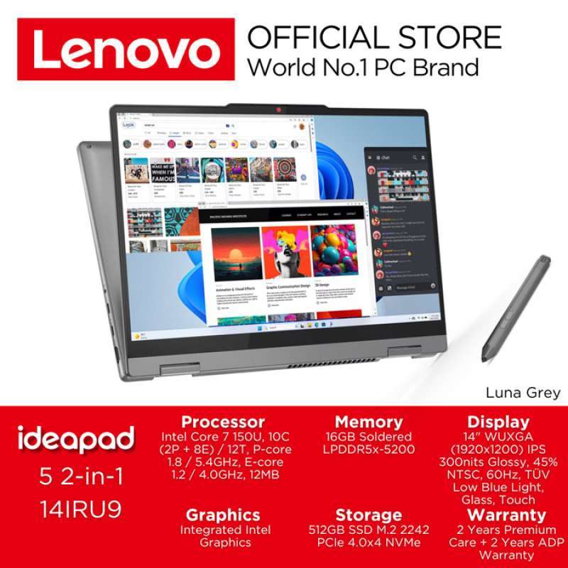 Promo Laptop Lenovo Ideapad In Touch Iru Wuxga Core Gb Gb Bid Cosmicblue