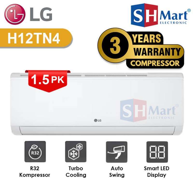 Jual Ac 1,5 Pk Lg Standart H12tn4 R32 New Hercules Turbo Cooling 2023 ...