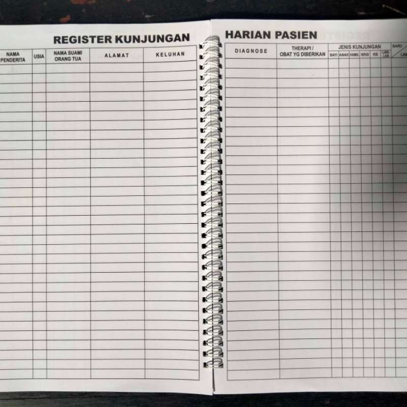 Jual Aãššey Buku Register Kunjungan Pasien Harian Spiral Sãš›m3 Di Seller Noelle - Cengkareng ...