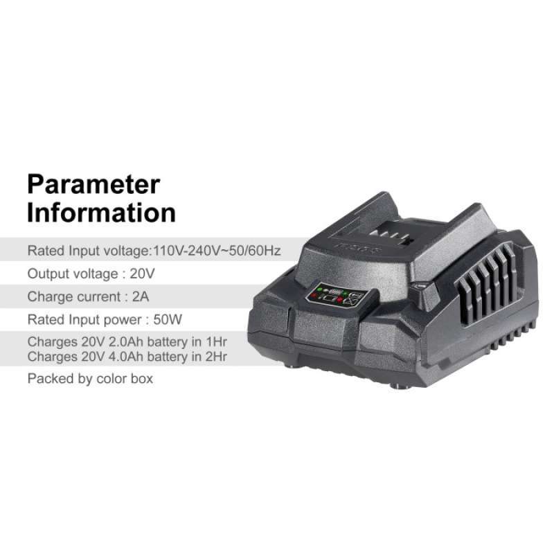 Promo 20v 2a Lithium-ion Fast Charger Cordless Power Tools Ingco ...