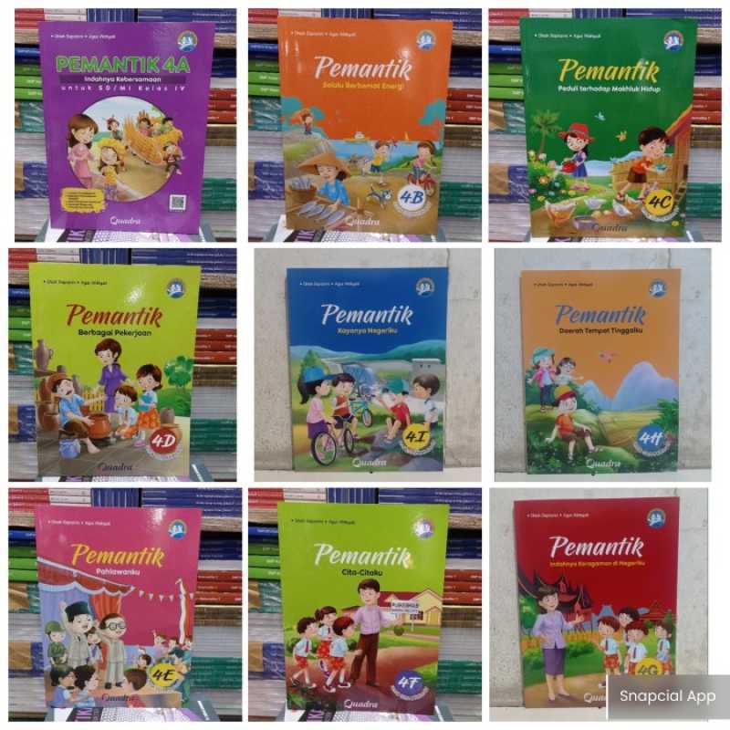 Jual Buku Pemantik 4a 4b 4c 4d 4e 4f 4g 4h 4i Kelas 4 Sd Revisi Quadra ...