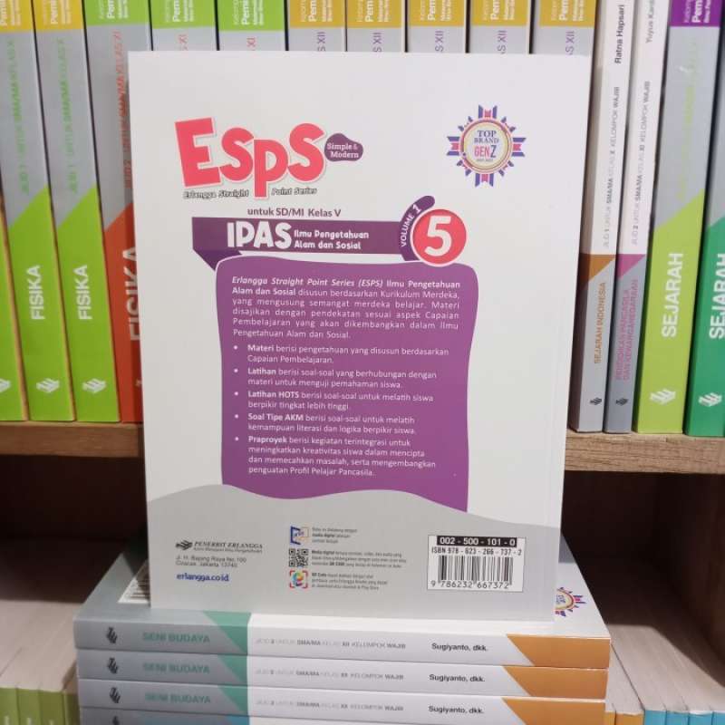 Jual Buku Esps Ipas Kelas 5 Sd Volume 1 Kurikulum Merdeka Erlangga Di Seller Noelle - Cengkareng ...