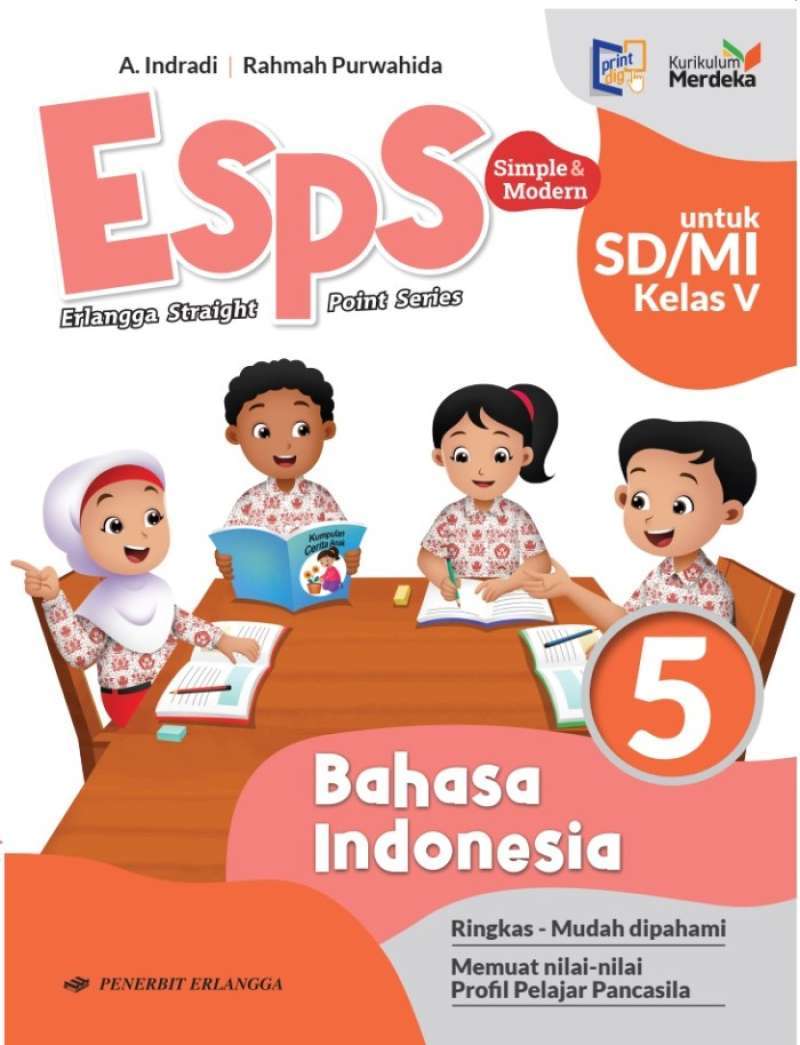Jual Erlangga - Esps Bahasa Indonesia Kelas 5 Sd/mi Kurikulum Merdeka Di Seller Noelle ...
