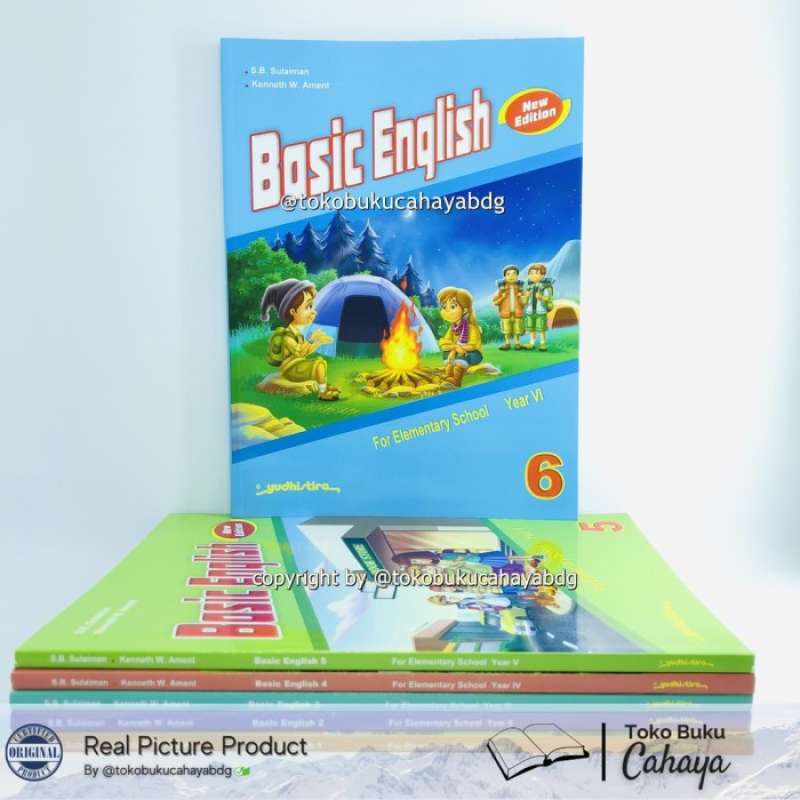 Jual Buku Bahasa Inggris Sd Basic English Kelas 1 2 3 4 5 6 Yudhistira ...