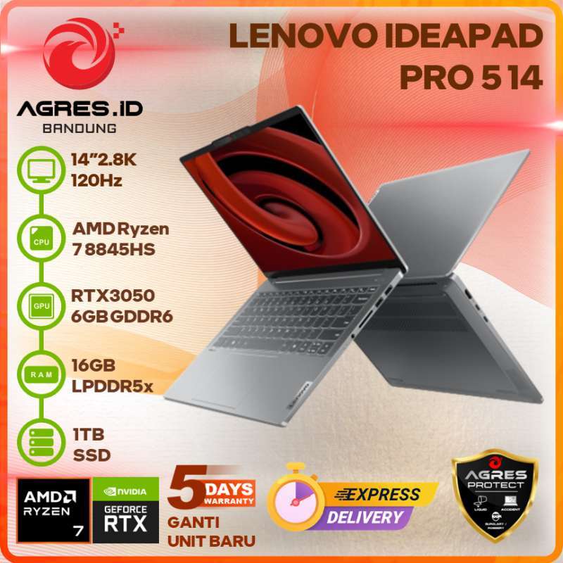 Jual Lenovo Ideapad Pro 5 14 Ryzen 7 8845hs Rtx3050 16gb 1tb 14 2.8k Oled Di Seller Agres Id ...