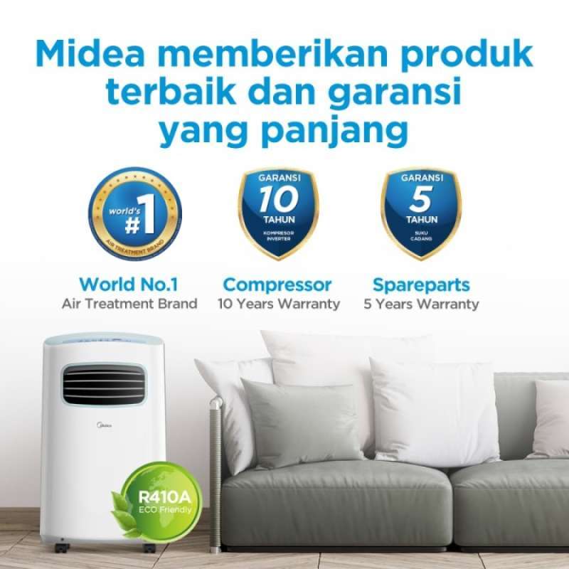 Promo Midea Ac Portable 1.5 Pk Mpf2-12crn1 Resmi Diskon 2% Di Seller ...