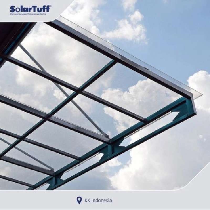 Jual Kanopi Atap Solartuff Solarflat Polycarbonate Solid 1.2mm / 3mm ...