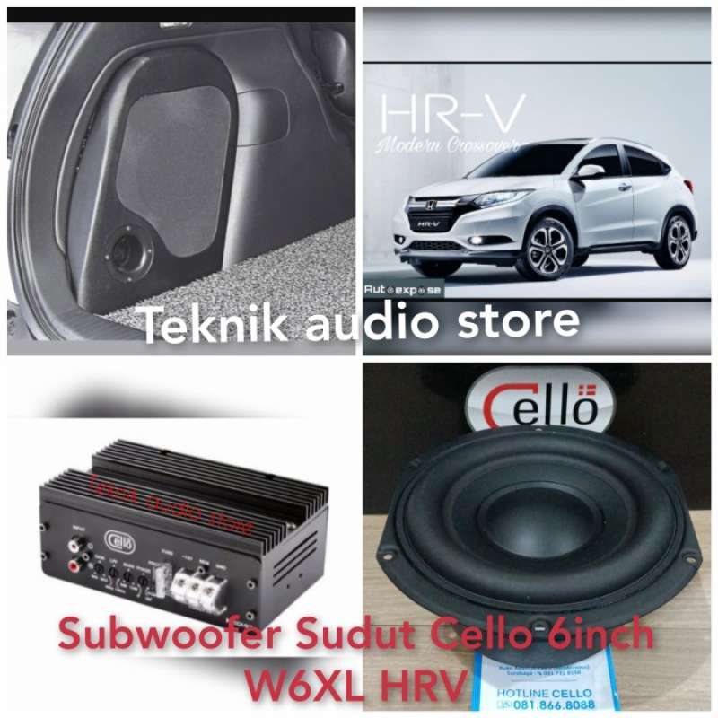 Promo Subwoofer Sudut Cello 6inch Oem Khusus Hrv15 Plus Power-kabel ...