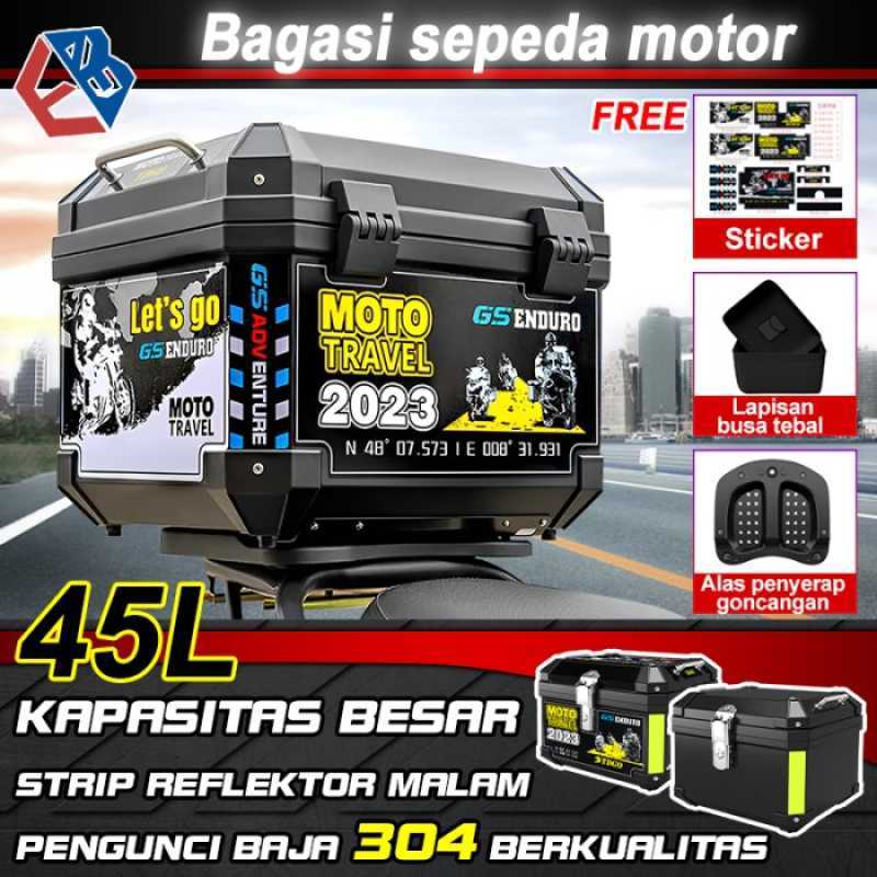 Promo Sepeda Motor Top Box Bagasi 45l / Box Motor Berkapasitas Besar Diskon 23% Di Seller Indah ...