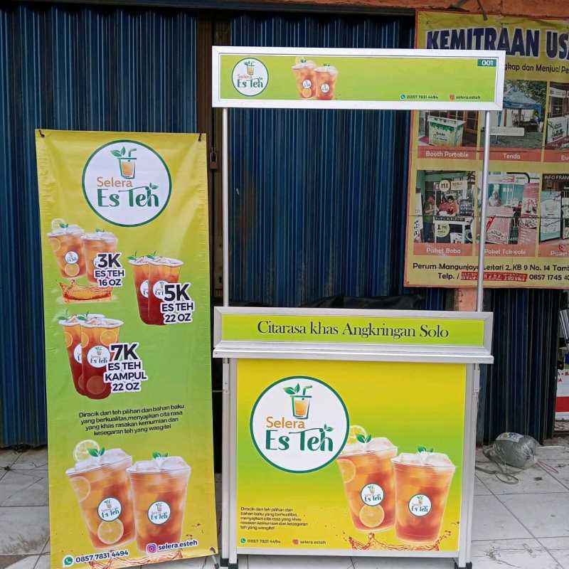 Jual Booth Portable Meja Lipat Bahan Aluminium Bonus Banner Promosi Dan ...