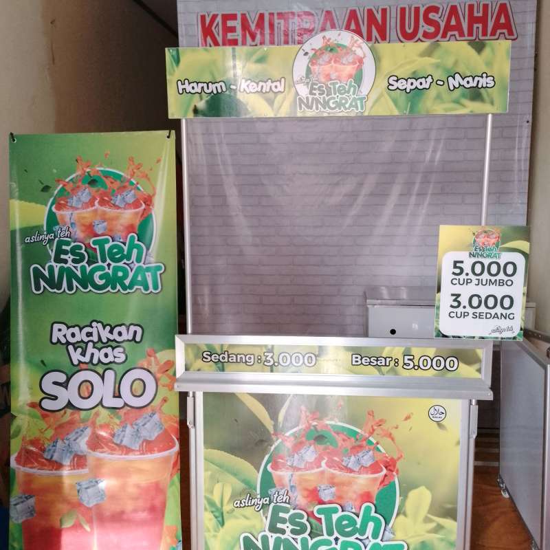 Jual Booth Portable Meja Lipat Bahan Aluminium Bonus Banner Promosi Dan ...