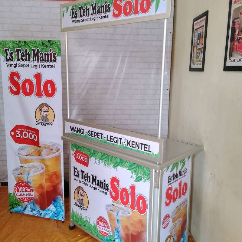 Jual Booth Portable Meja Lipat Bahan Aluminium Bonus Banner Promosi Dan ...