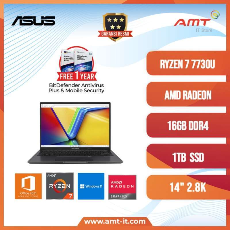 Promo Asus Vivobook 14 M1405ya-oleds711 - Amd Ryzen 7 7730u 1tb Ssd ...