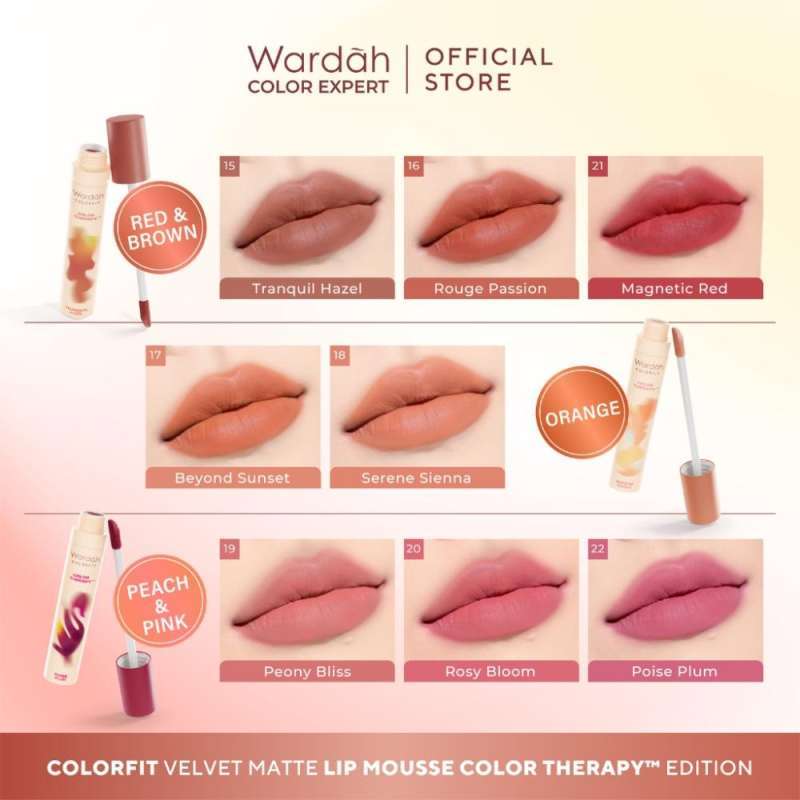 Promo [limited Edition] New! Wardah Colorfit Velvet Matte Lip Mousse Color Therapy™ - Lip Cream ...