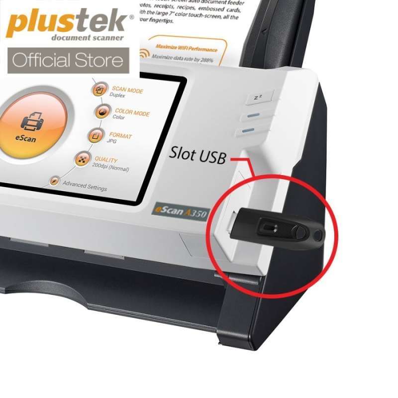 Jual Plustek Scanner Escan A350 Wifi-network Di Seller Raja It Surabaya ...