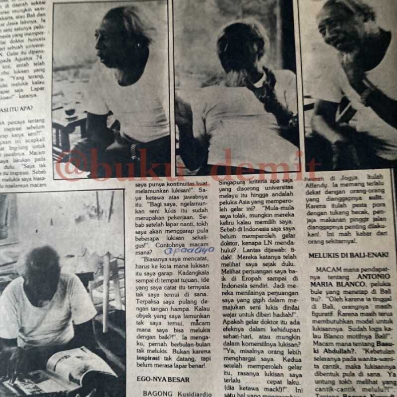 Jual Majalah Aktuil 1976 - Mengenal Maestro Pelukis Affandi / Affandy ...