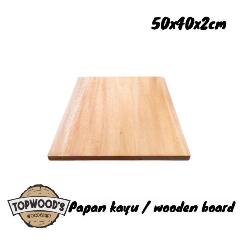 Jual Talenan Kayu 50x40 Cm Tebal 2cm Papan Kayu Papan Adonan Di Seller ...