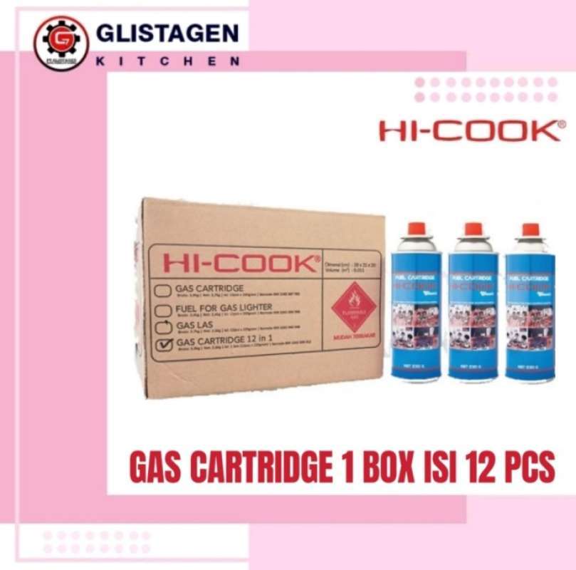 Promo Gas Hi-cook 230gr 12in1 / Gas Cartridge 1box Isi 12pc Diskon 23% ...