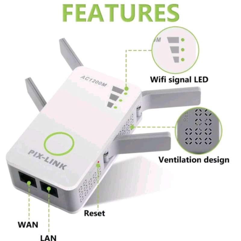 Jual Pix-link Lv-ac09 Dual Band Ap 1200mbps Wirelles Wifi Repeater Di Seller San Ly Shop - Orion ...